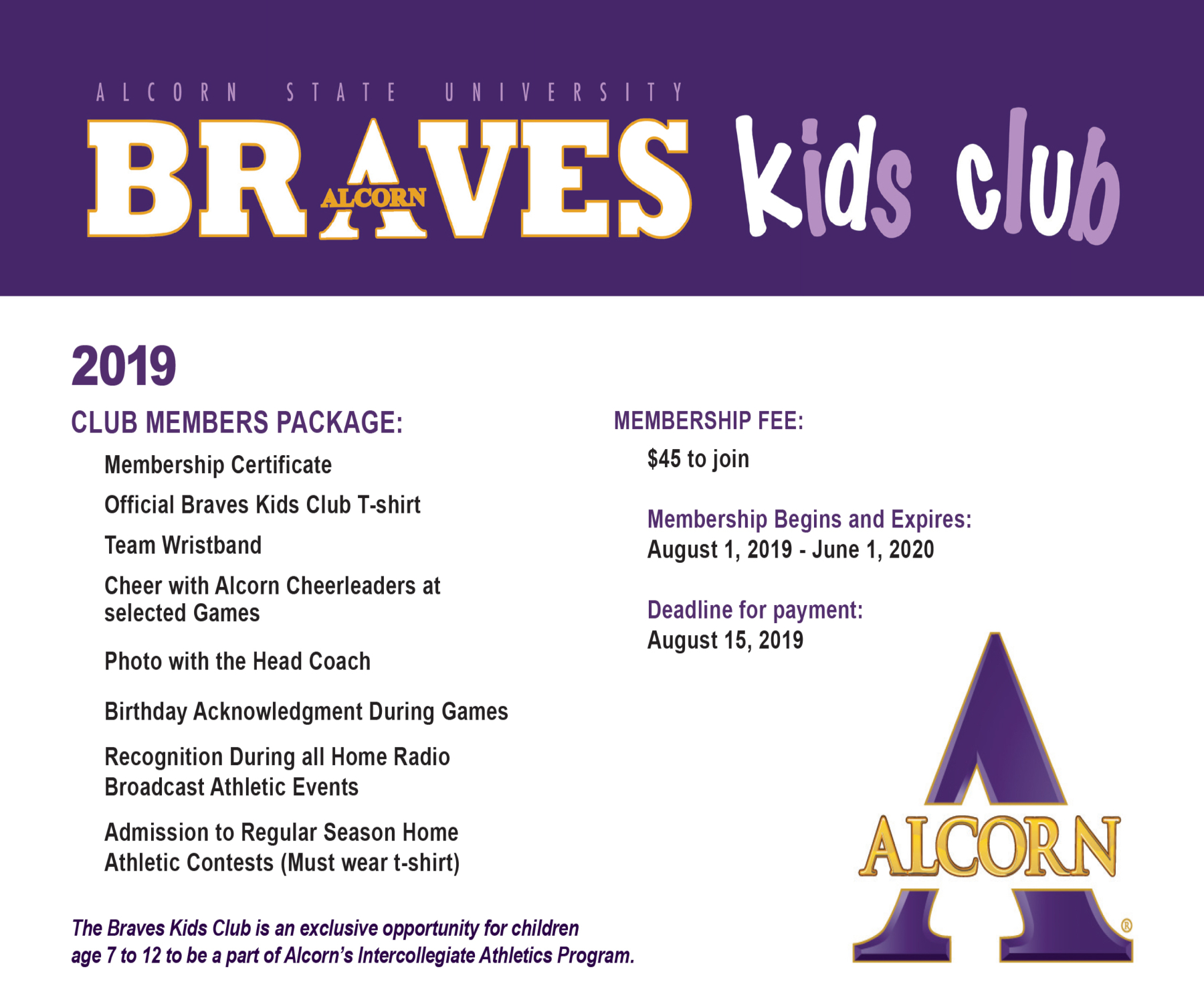Brave Kids Club - Alcorn State University