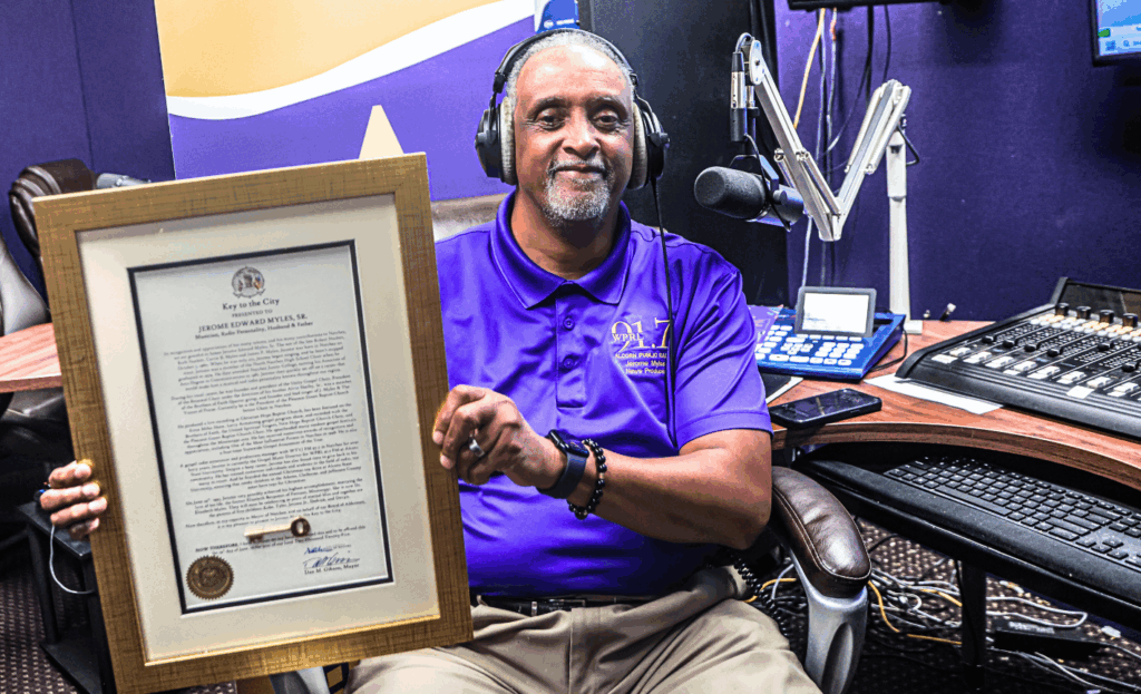 WPRL's Jerome E. Myles honored with Key to the City of Natchez - Alcorn ...